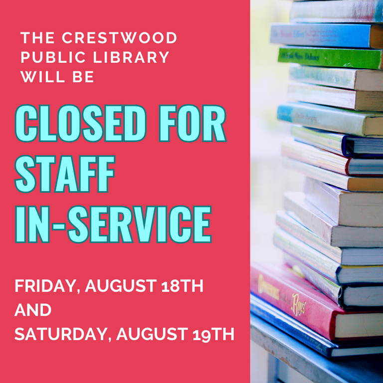 Welcome to the Crestwood Public Library! — Crestwood Public Library